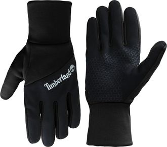 Timberland Leitf&auml;hige Colorblock-Handschuhe f&uuml;r Herren - Handfl&auml;che mit Fleece-R&uuml;ckseite, wasserabweisend, Touchscreen, warme Winterhandbekleidung, Schwarz, Larg