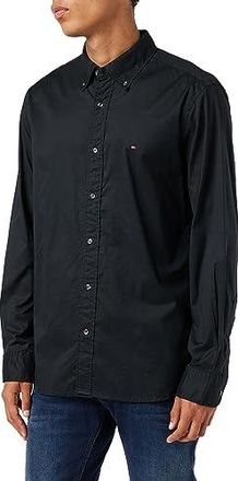 Tommy Hilfiger Chemise Homme Regular Fit, Noir (Black), 5XL