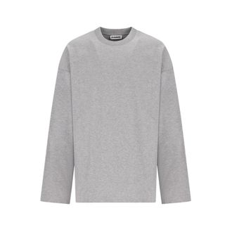 Jil Sander T-Shirt CN LS - PNT - - Tops - Herren - Grau - XL