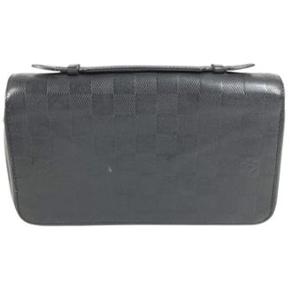 Louis Vuitton Pre-owned Damier Infini Long Brieftasche (Bi-Fold) - - Pre-owned - Damen - Schwarzk - ONE SIZE