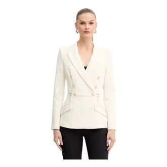 Elisabetta Franchi Zweireihiger Blazer - - Jackets - Damen - Beige - XS