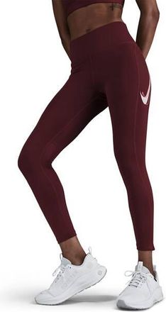 Nike Damen Tights W NK FAST DF MR 7/8 TGT SW