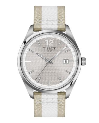 Tissot PR 100 40mm Textilband mit Dornschlie&szlig;e, Quarzwerk Herrenuhr T150.410.17.037.00