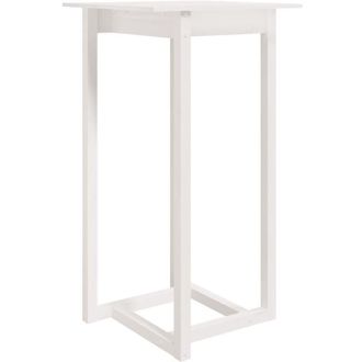vidaXL Bartisch Wei&szlig; 60x60x110 cm Massivholz Kiefer Vidaxl