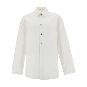 Jil Sander Homme, Chemises, Blanc, Taille: L Chemise en jean de coton
