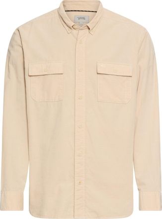 Camel Active Herren Langarmhemd mit aufgesetzten Taschen Hafer, Menswear-XXL