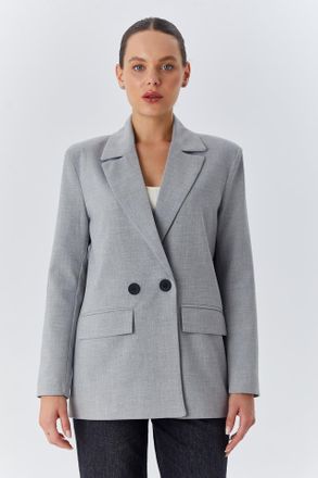 Mixray Langarm-Button-Blazer