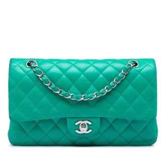 Chanel Pre-owned Double Flap Shoulder Bag - - Pre-owned - Damen - Gr&uuml;n - ONE SIZE
