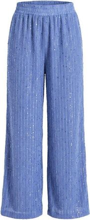 STUDIO UNTOLD Schlupfhose Hose wide Straight Legs Pailletten-Streifen