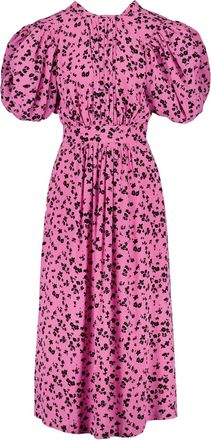 Rotate Robe Bouffante Jacquard Rose