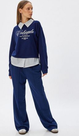 Koton Sweatshirt Hemdkragen Relax