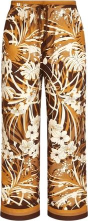 Max Mara Femme, Pantalons, Brun, Taille: 44 FR Brest Pantalons