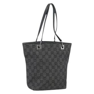 Gucci Sac cabas vintage GG Canvas Pre-owned - Femme - Pre-owned - Noir - Taille: ONE Size