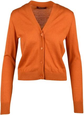 Max Mara Femme, Pulls, Orange, Taille: 40 FR Cardigan in vita
