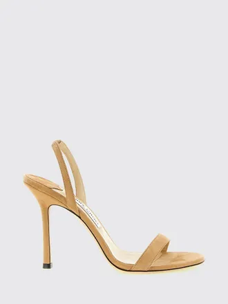 Jimmy Choo London Sandales slingback Jenn en daim avec bout rond et talon aiguille