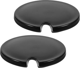 Cabilock 2st&uuml;cke Keramikdeckel F&uuml;r Tassen Ersatzdeckel F&uuml;r Teetassen Deckel F&uuml;r Kaffeetassen Mit Einkerbung Auslaufsicher F&uuml;r Tee Und Kaffee Haltbar Und Sauber