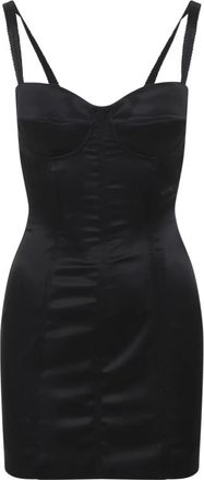 Dolce & Gabbana Femme, Robes, Noir, Taille: 38 FR Acetate Mini Dress