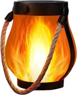 Generico Solarlaterne im Freien: wasserdichte Flammenlaterne, dekoratives Licht mit Solarenergie, wetterfest, f&uuml;r Garten, Terrasse, Pathyway Party Party