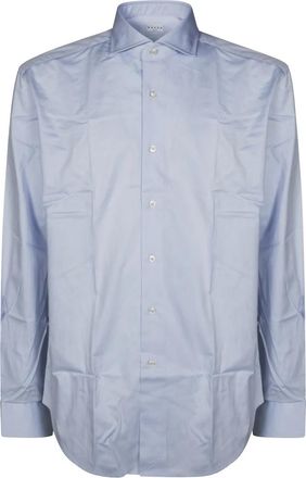 Xacus Klassisches Twill-Hemd ML - - Shirts - Herren - Blau - XL