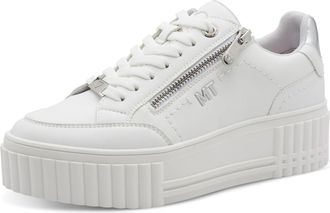 Marco Tozzi Marco Tozzi Damen Sneaker weiches Feel Me Wechselfu&szlig;bett weiches Innenfutter Modisch, wei&szlig; (White), 42 EU