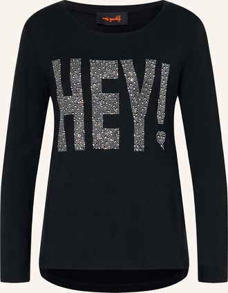 Miss Goodlife Miss Goodlife Longsleeve Mit Schmucksteinen schwarz