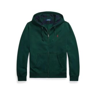 Polo Ralph Lauren Homme, Sweatshirts et sweats &agrave; capuche, Vert, Taille: L Sweat &agrave; capuche zipp&eacute;