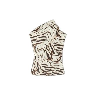 Ganni Bedrucktes Stretch-Baumwoll-R&uuml;schenoberteil - - Tops - Damen - Mehrfarbig - L