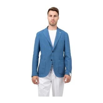 L.B.M. 1911 Einreihiger Mantel - - Jackets - Herren - Blau - L