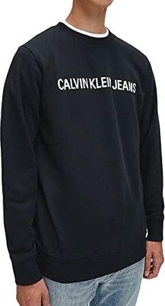 Calvin Klein Jeans Core Institutional Logo Sweatshirt Sweat-Shirt, Noir (CK Black 099), X-Small Homme