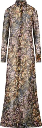 Dries Van Noten Long Jacquard Shirt Dress