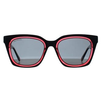 Benetton Square Womens Solid Schwarz Rosa Dunkelgrau BE5086