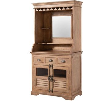 Massivmoebel24 Bar Mango 98x51x190 beige ge&ouml;lt toulouse 05