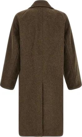 Christophe Lemaire Mens Brown Wool Coat Clothing