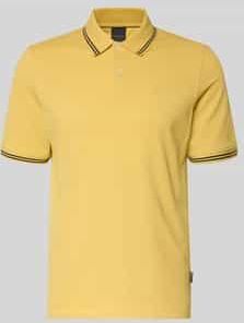 Bugatti Regular Fit Poloshirt mit Logo-Stitching