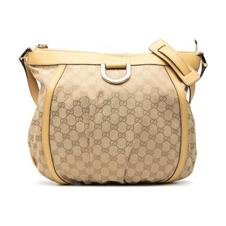 Gucci Sac bandouli&egrave;re Pre-owned &agrave; motif - Femme - Pre-owned - Brun - Taille: ONE Size
