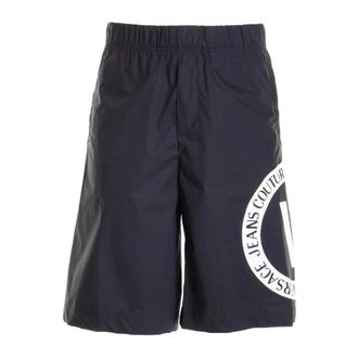 Versace Jeans Couture Schwarze Sweat Shorts 74Gad106N0091899 - - Shorts - Herren - Schwarzk - XL