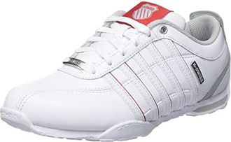 K-Swiss Arvee 1.5 Baskets pour homme, WHT/RED/GRYVLT/Split, 42,5 EU