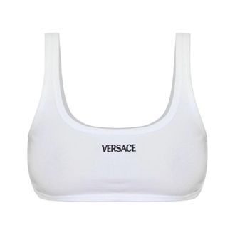 Versace Geripptes Baumwoll-Top - - Underwear - Damen - Wei&szlig; - S