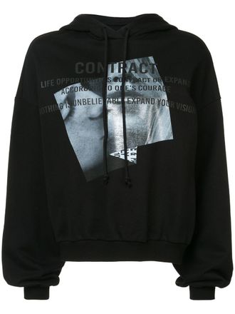 Juun.J sweat &agrave; capuche Contract - Noir