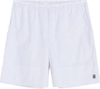 By Malene Birger Femme, Shorts, Blanc, Taille: 40 FR Siona Small Stripe Shorts