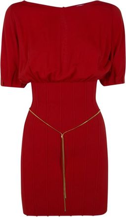 Elisabetta Franchi Femme, Robes, Rouge, Taille: 42 FR Robes Courtes