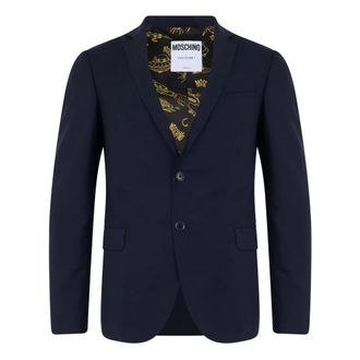 Moschino Klassischer Blazer - - Suits - Herren - Blau - S