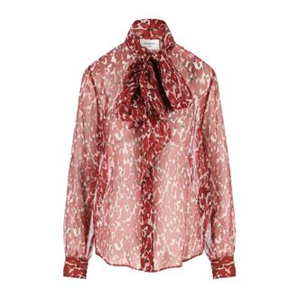 Saint Laurent Damen, Blusen & Hemden, Mehrfarbig, LGr&ouml;&szlig;e