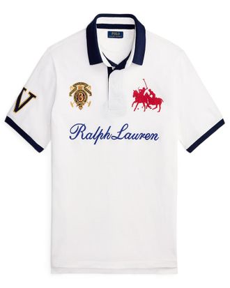 Ralph Lauren Premium Piqu&eacute;-Poloshirt mit Spielmacher-Wappen, Classic Fit in