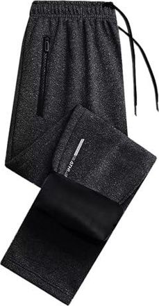 Generic Pantalons de surv&ecirc;tement doubl&eacute;s de polaire pour femmes, avec cordon de serrage, pantalons de jogging dhiver chauds avec poches, pantalons droits d&eacute;co