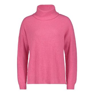 Cartoon Rollkragen Oversized Pullover - - Knitwear - Damen - Rosa - S