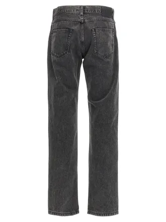 Alexander McQueen Mens Black Cotton Straight-Leg Jeans Clothing