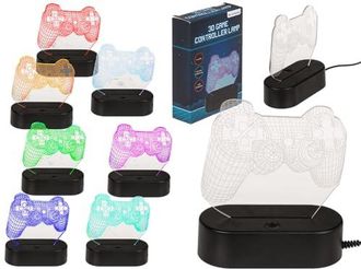 Out of the Blue 3D-Leuchte, Game Controller, mit 6 LED, ca. 14,6 cm, aus Kunststoff, mit USB Kabel, im Geschenkkarton