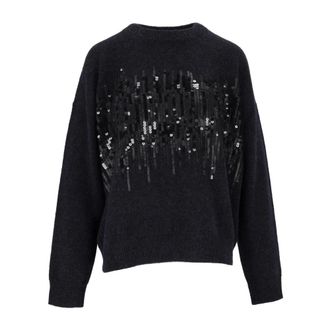PESERICO Femme, Pulls, Bleu, Taille: 40 FR Pull en maille