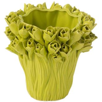 Paris Prix Vase D&eacute;co en Gr&egrave;s Ambrosia 19cm Vert